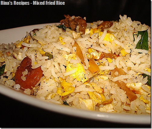 Rina's Recipes: Mixed Fried Rice